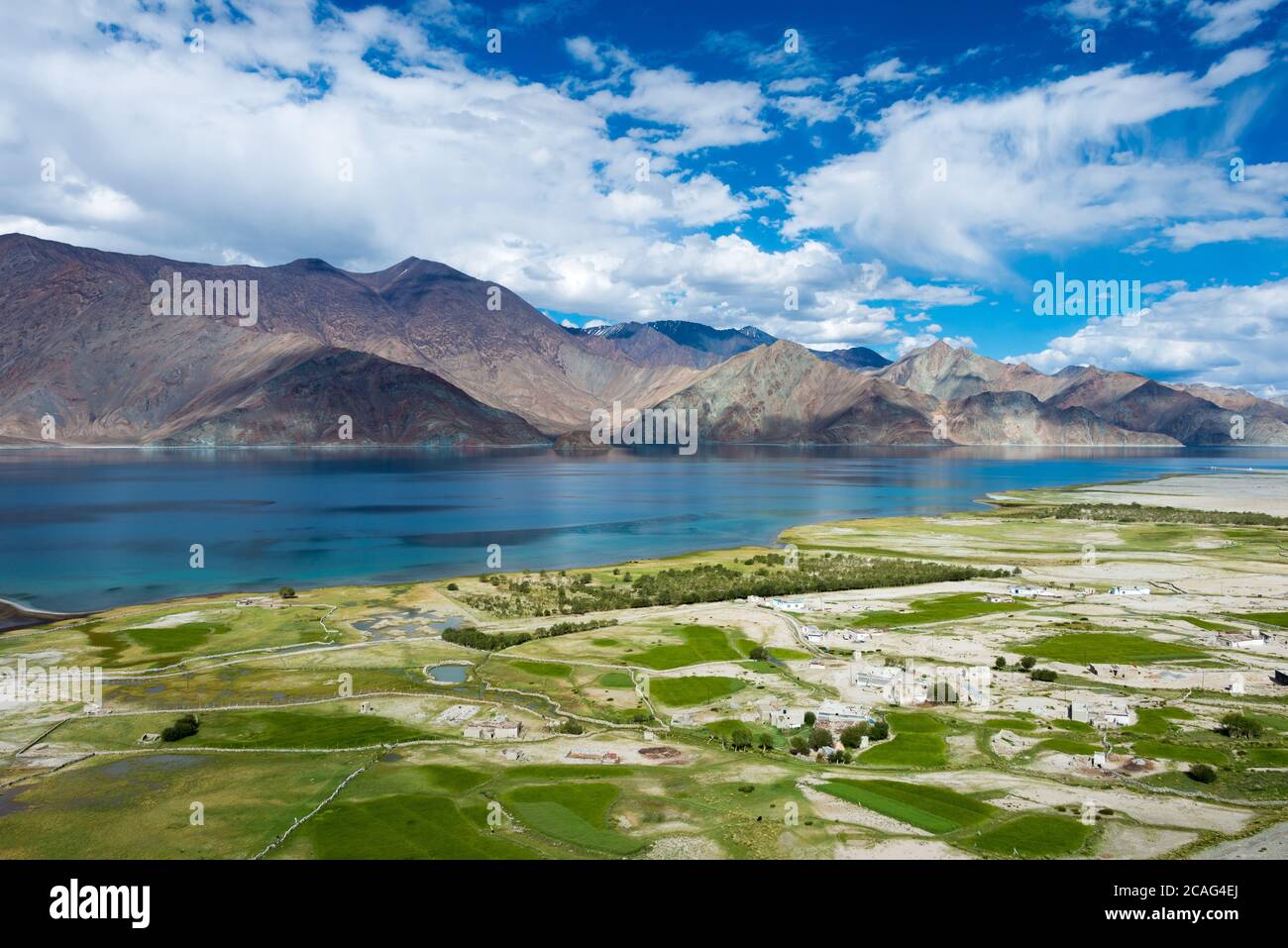 Ladakh, India - Pangong Lake view from Merak Village in Ladakh, Jammu ...