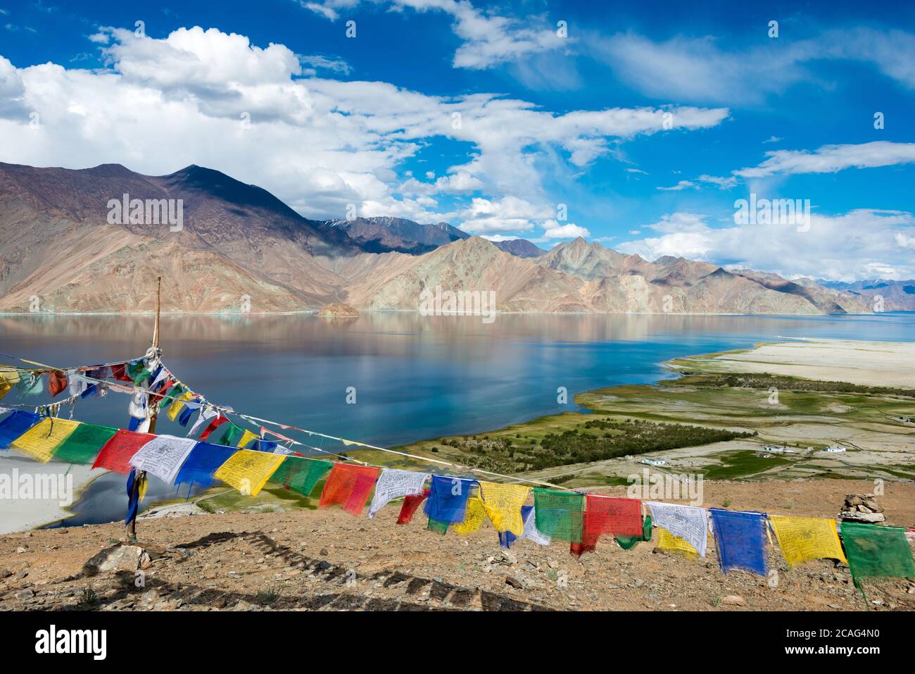 Ladakh, India - Pangong Lake view from Merak Village in Ladakh, Jammu ...