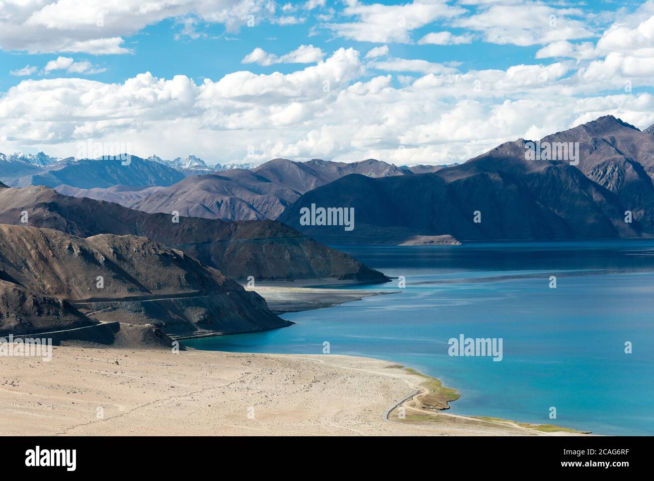 Ladakh, India - Pangong Lake view from Merak Village in Ladakh, Jammu ...