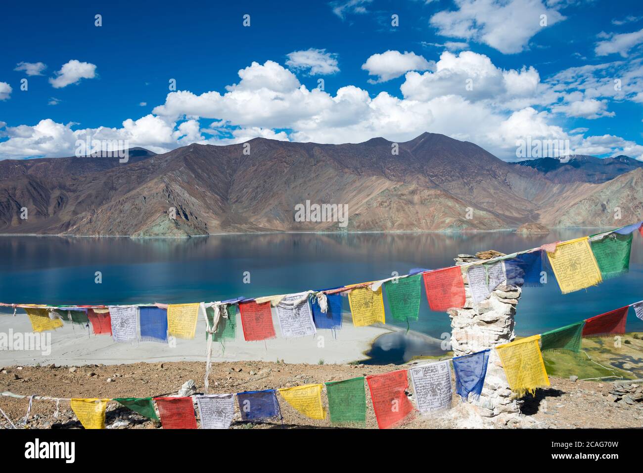 Ladakh, India - Pangong Lake view from Merak Village in Ladakh, Jammu ...