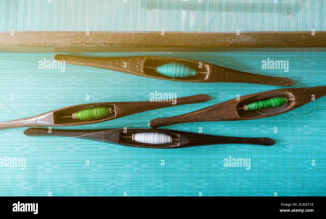 Weaving shuttle hi-res stock photography and images - Alamy