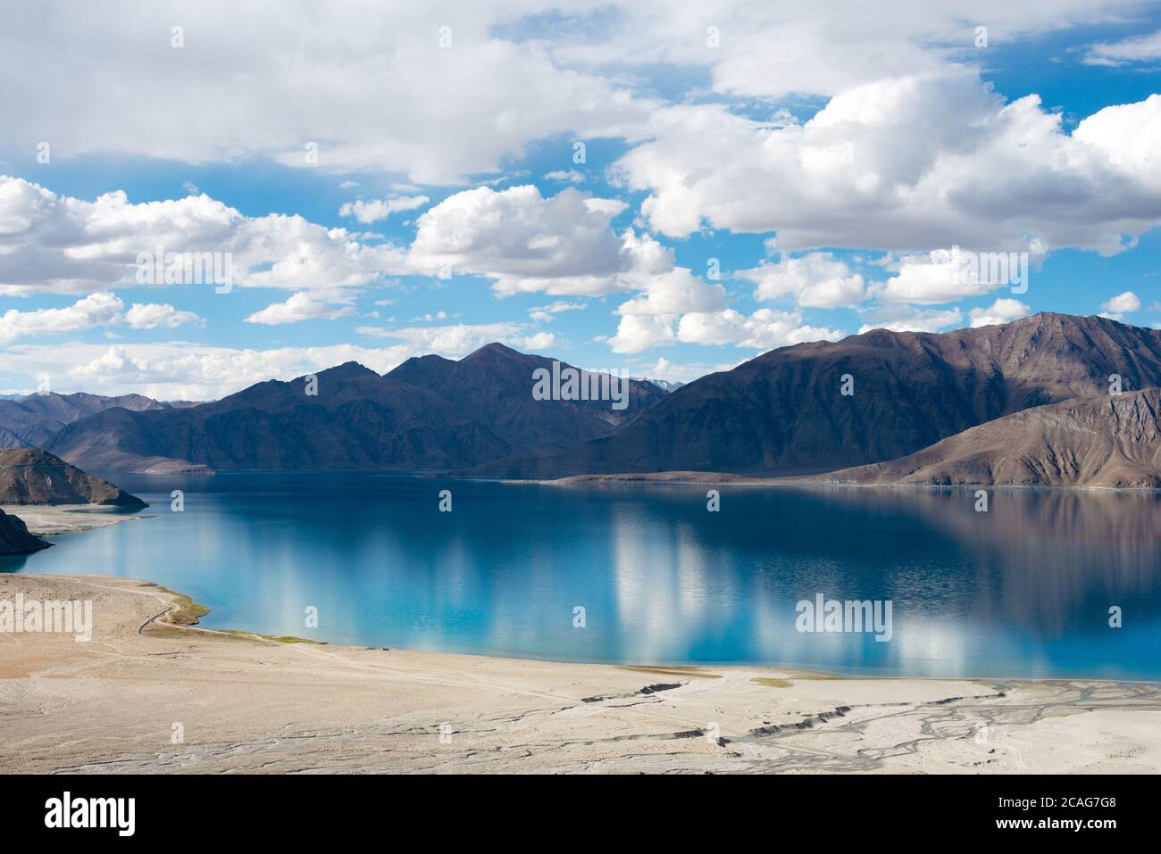 Ladakh, India - Pangong Lake view from Merak Village in Ladakh, Jammu ...