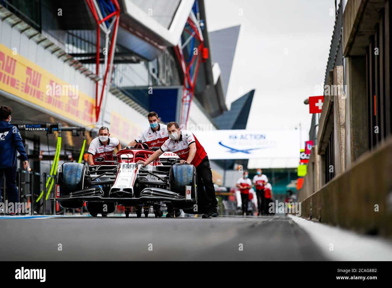Alfa Romeo Racing ORLEN Team Stock Photo - Alamy