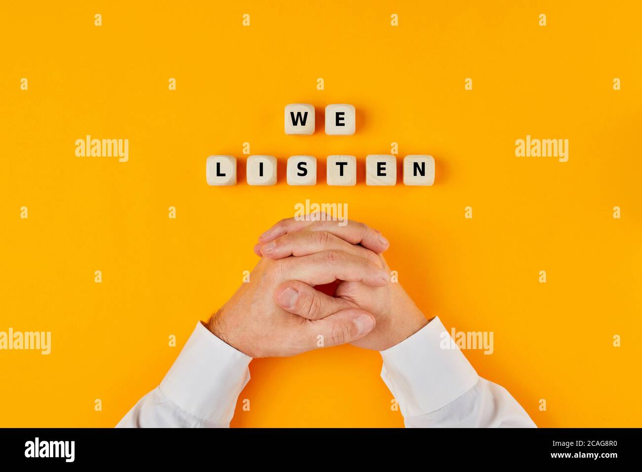Listen word hi-res stock photography and images - Alamy