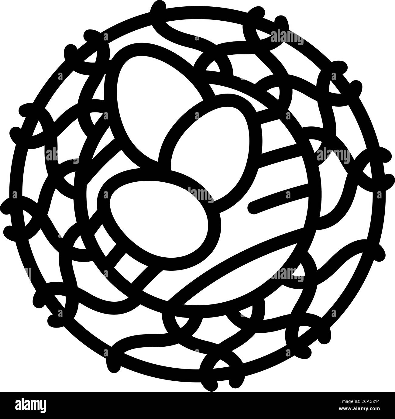 Eggs in feather nest Black and White Stock Photos & Images - Alamy