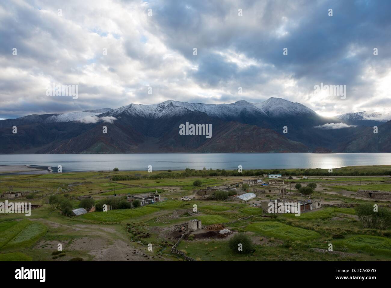 Ladakh, India - Pangong Lake view from Merak Village in Ladakh, Jammu ...