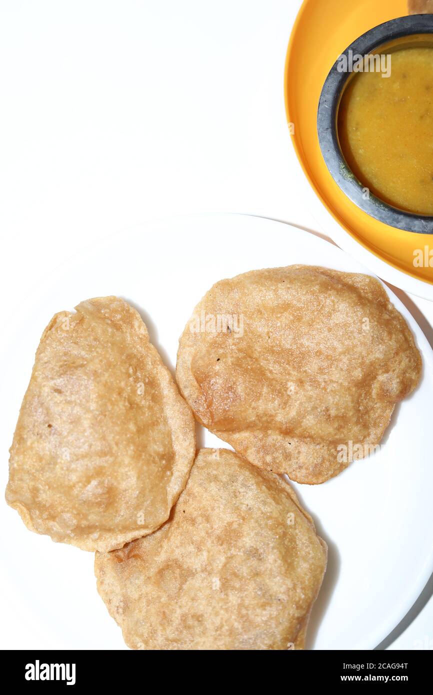 Homemade Fried Puri or Poori Or Indian Bread Stock Photo - Alamy