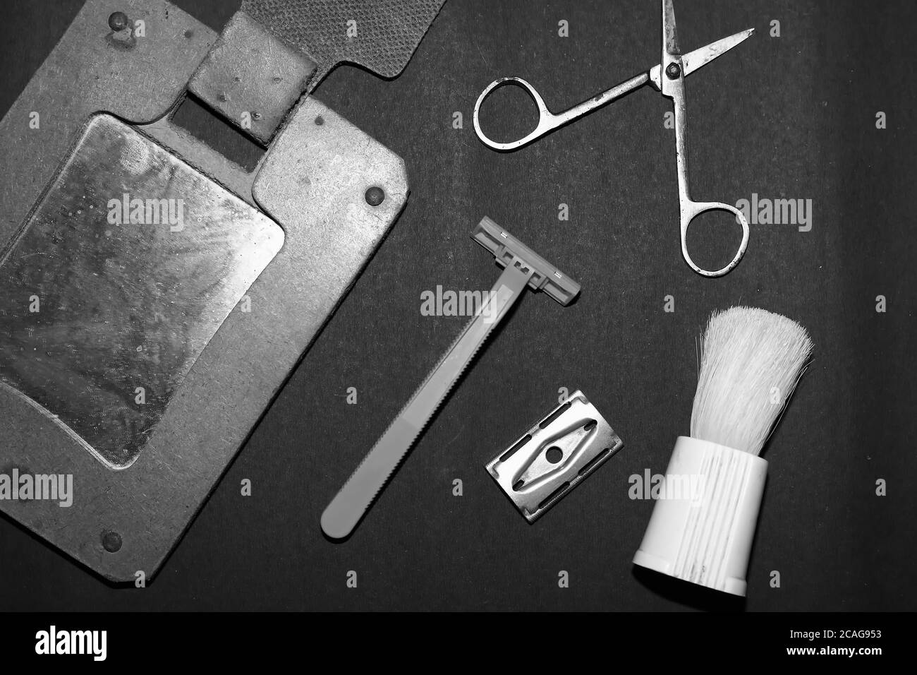 Barbershop tools Black and White Stock Photos & Images - Alamy