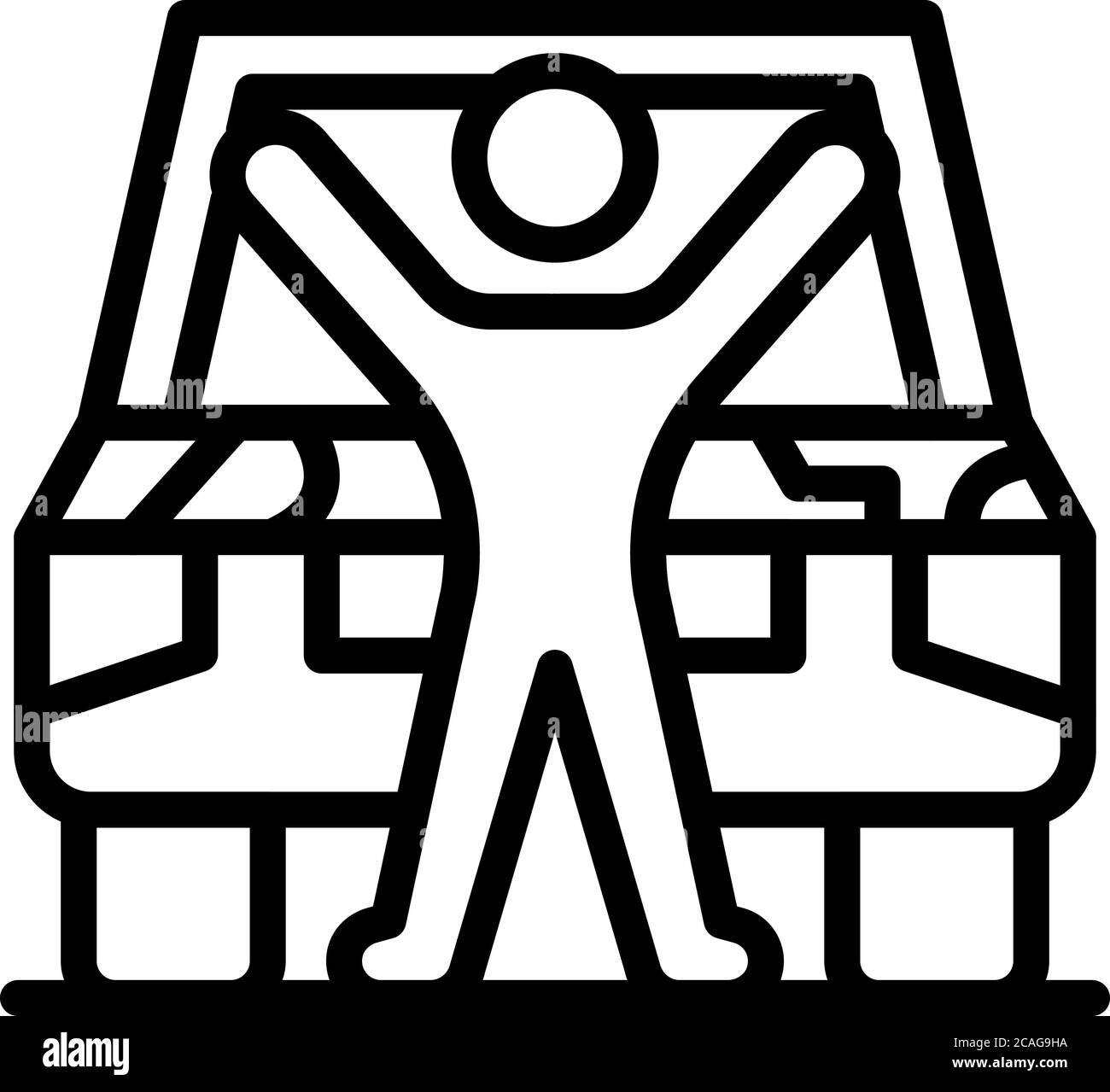 Hand auto mechanic icon, outline style Stock Vector Image & Art - Alamy