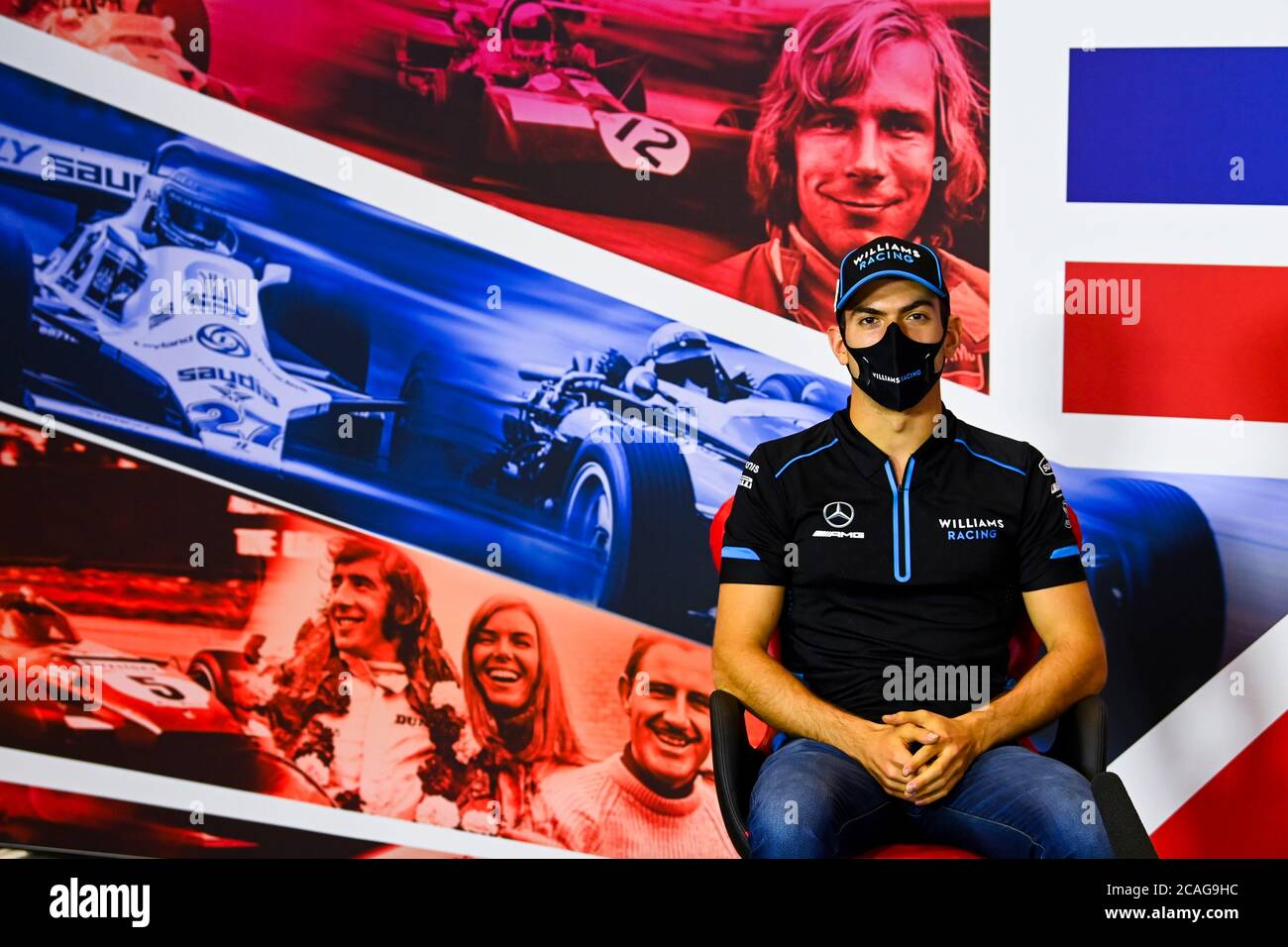Nicholas Latifi, Williams Racing in the press conference Stock Photo ...