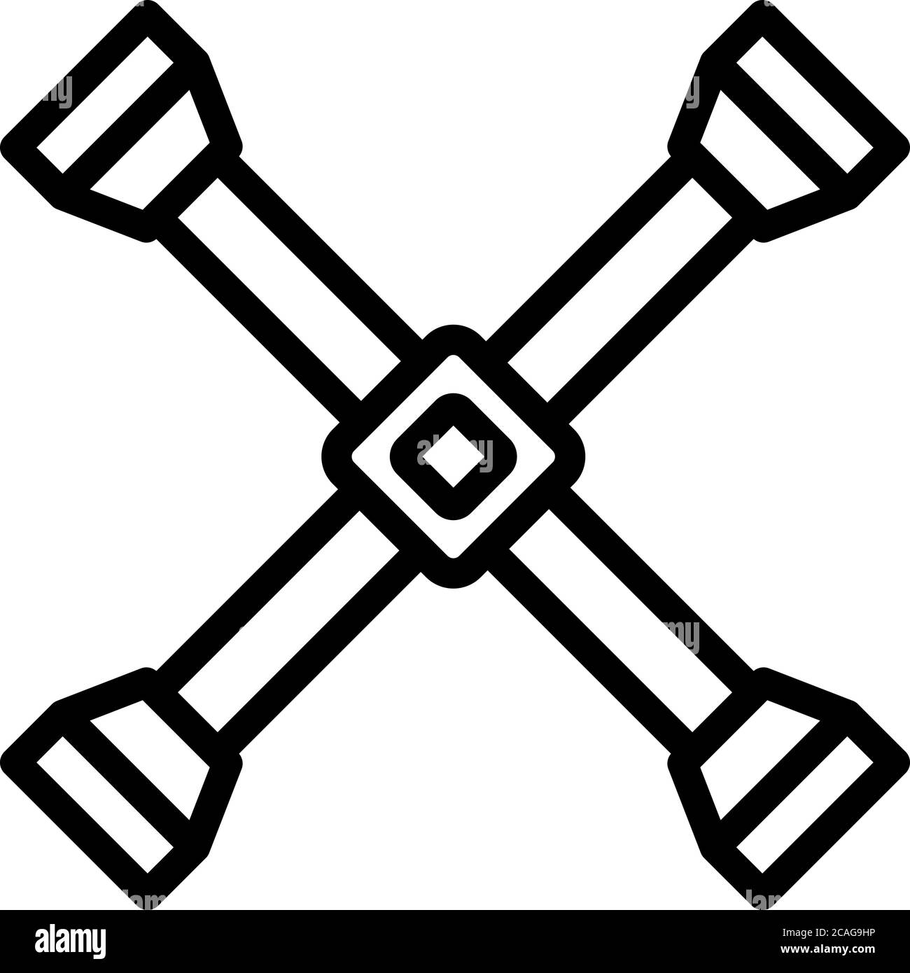 Cross steel wrench logo cross hi-res stock photography and images - Alamy