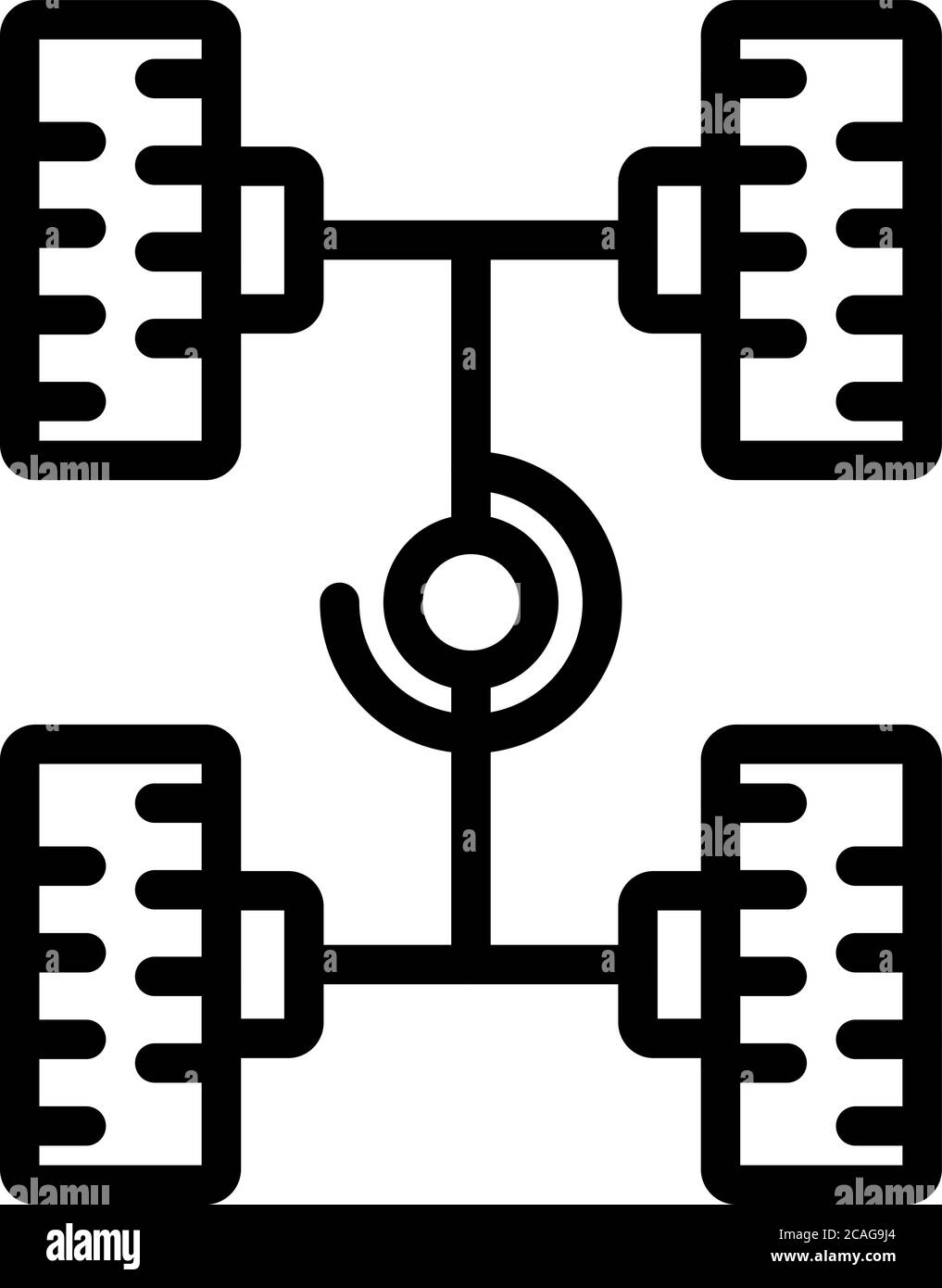 Car suspension icon, outline style Stock Vector Image & Art - Alamy