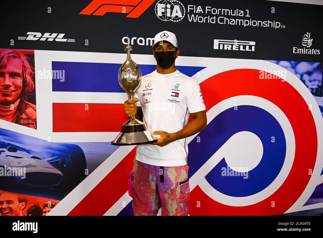 Lewis Hamilton, Mercedes-AMG Petronas F1 in the press conference with ...