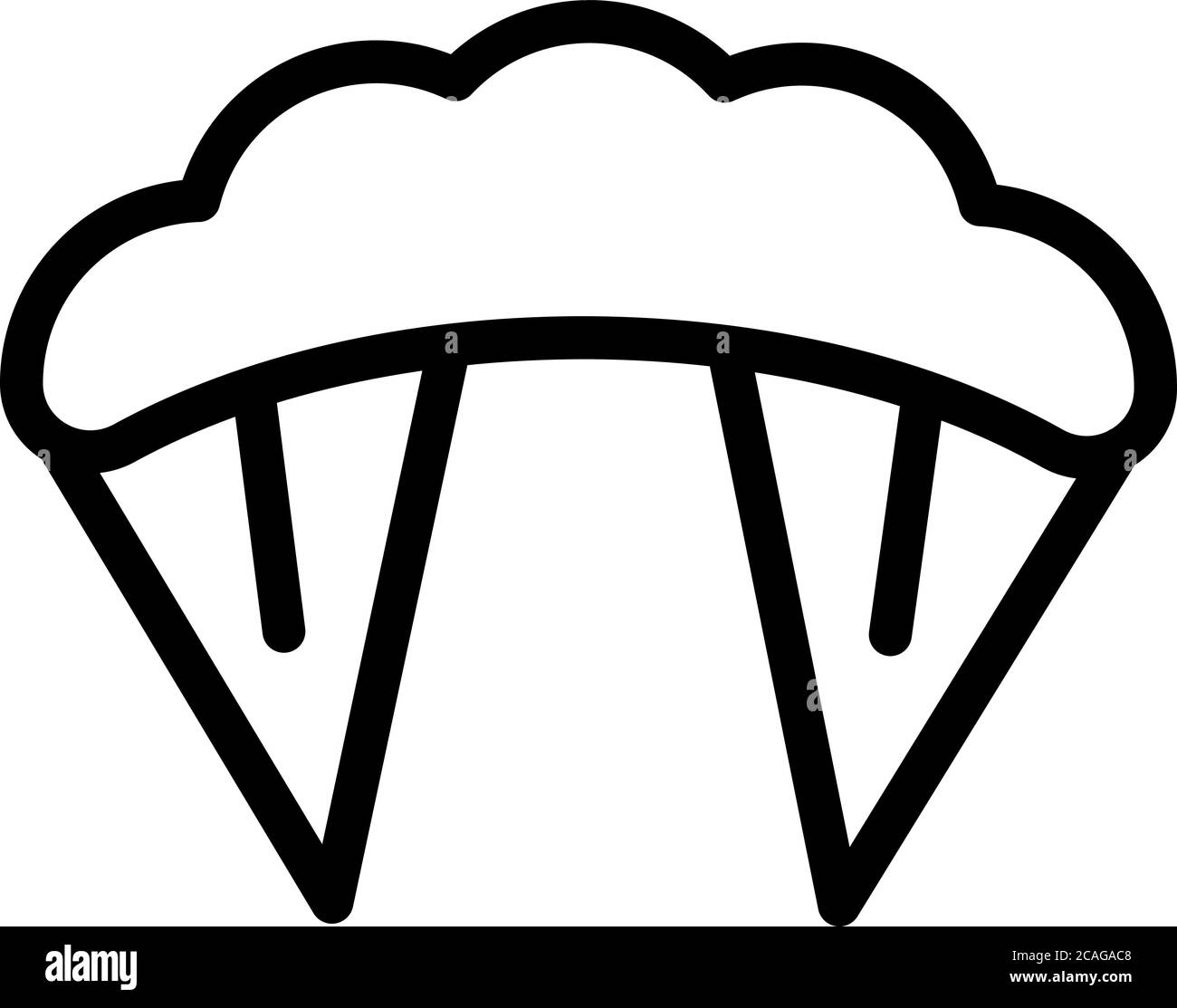 Paratrooper icon, outline style Stock Vector Image & Art - Alamy