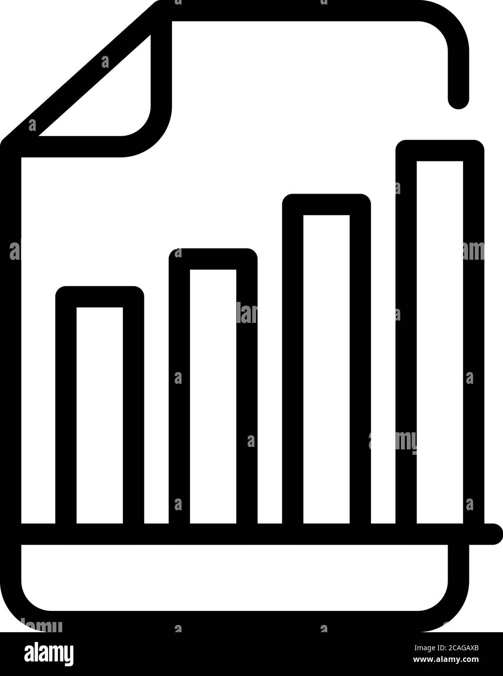 Paper graph chart icon, outline style Stock Vector Image & Art - Alamy
