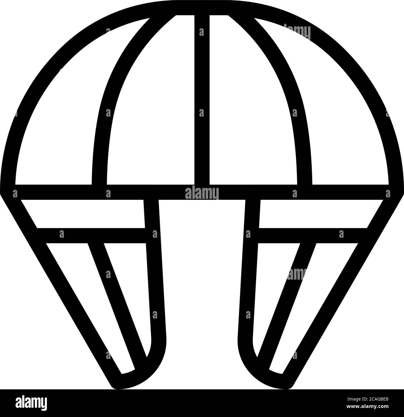 Parachute descent Stock Vector Images - Alamy