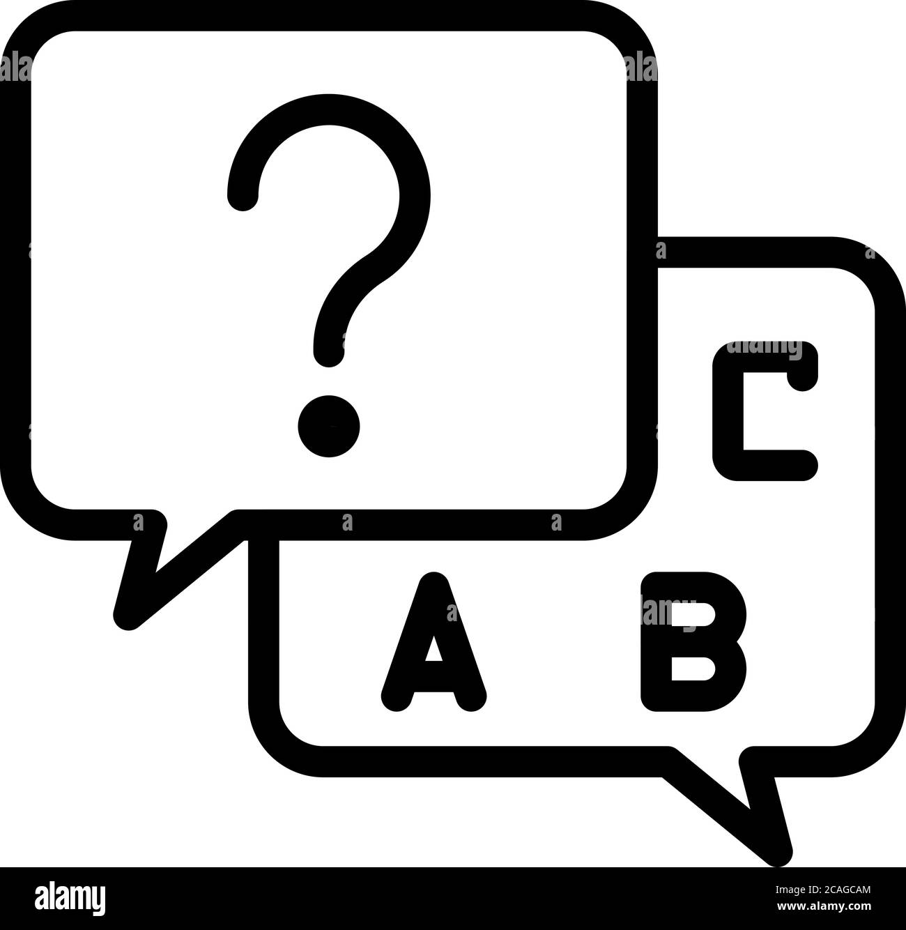 Inclusive education chat icon, outline style Stock Vector Image & Art ...