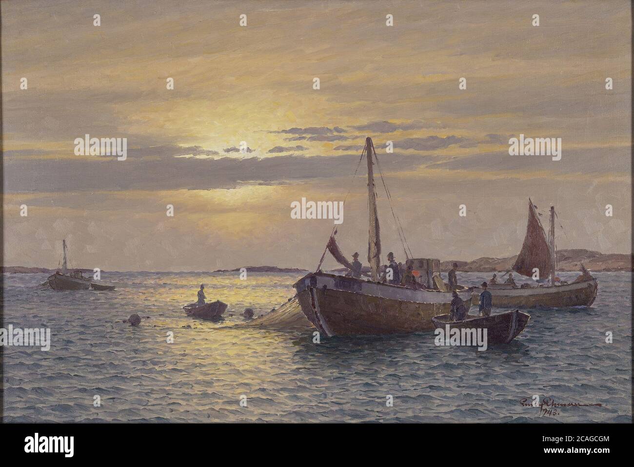 Old and vintage fishing photographs hi-res stock photography and images ...