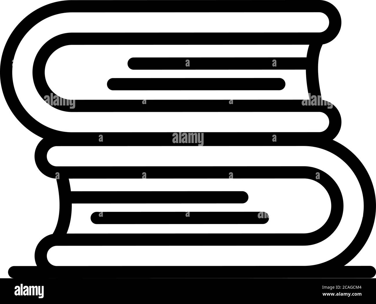 Inclusive education book stack icon, outline style Stock Vector Image ...
