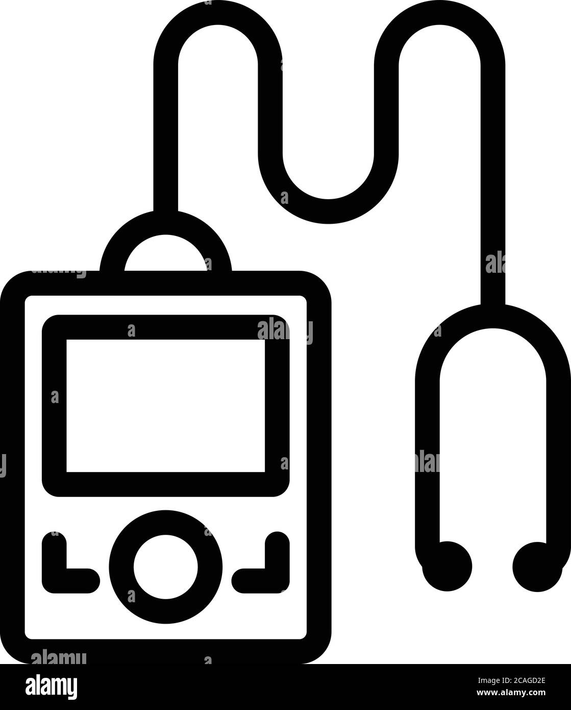 Music player icon, outline style Stock Vector Image & Art - Alamy