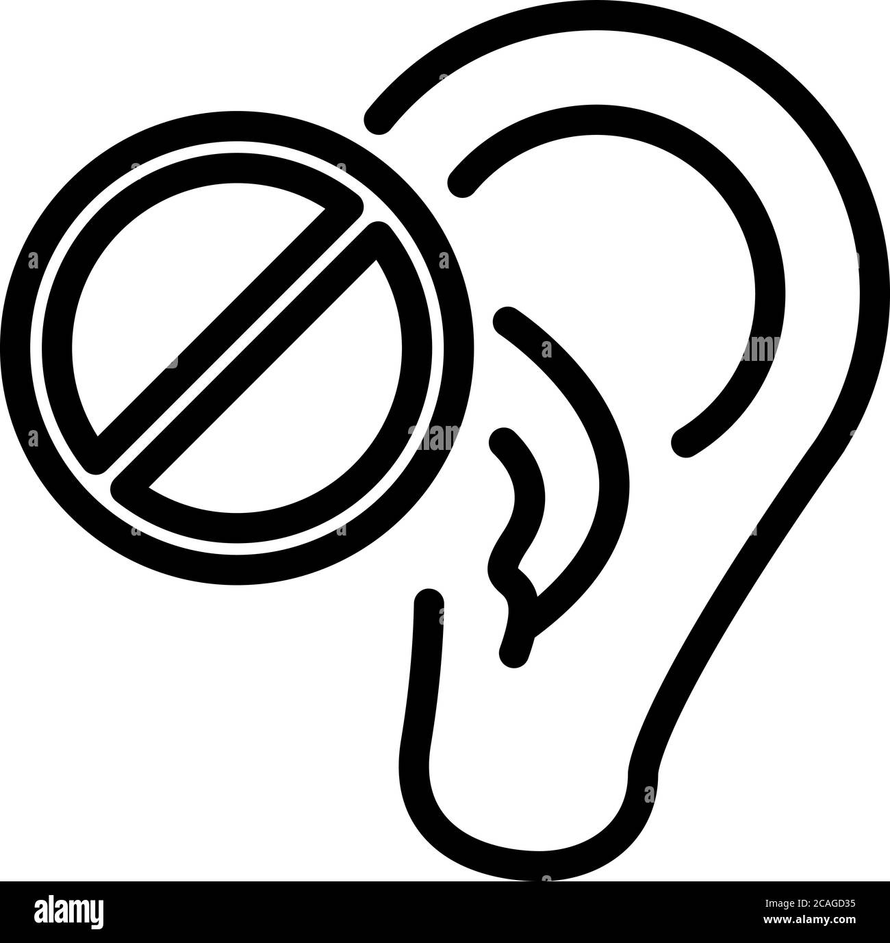 Inclusive education deaf icon, outline style Stock Vector Image & Art ...