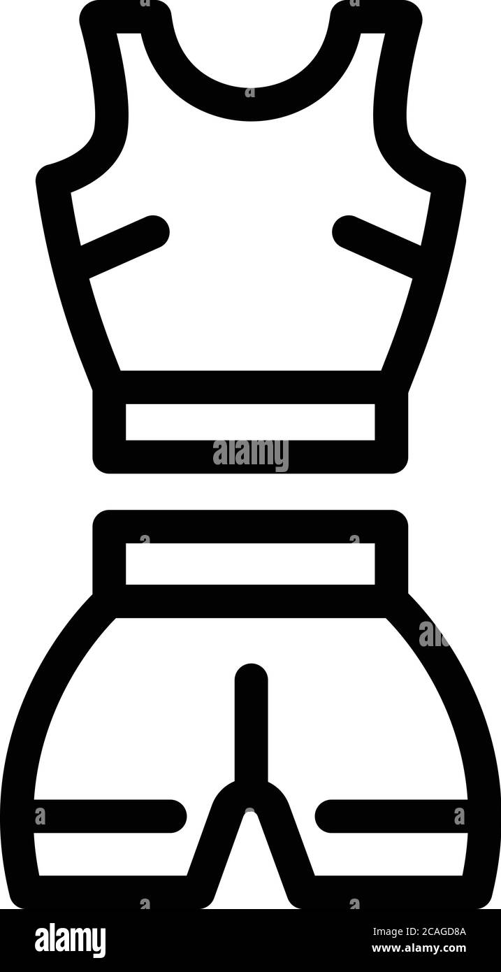 Fitness clothes icon, outline style Stock Vector Image & Art - Alamy