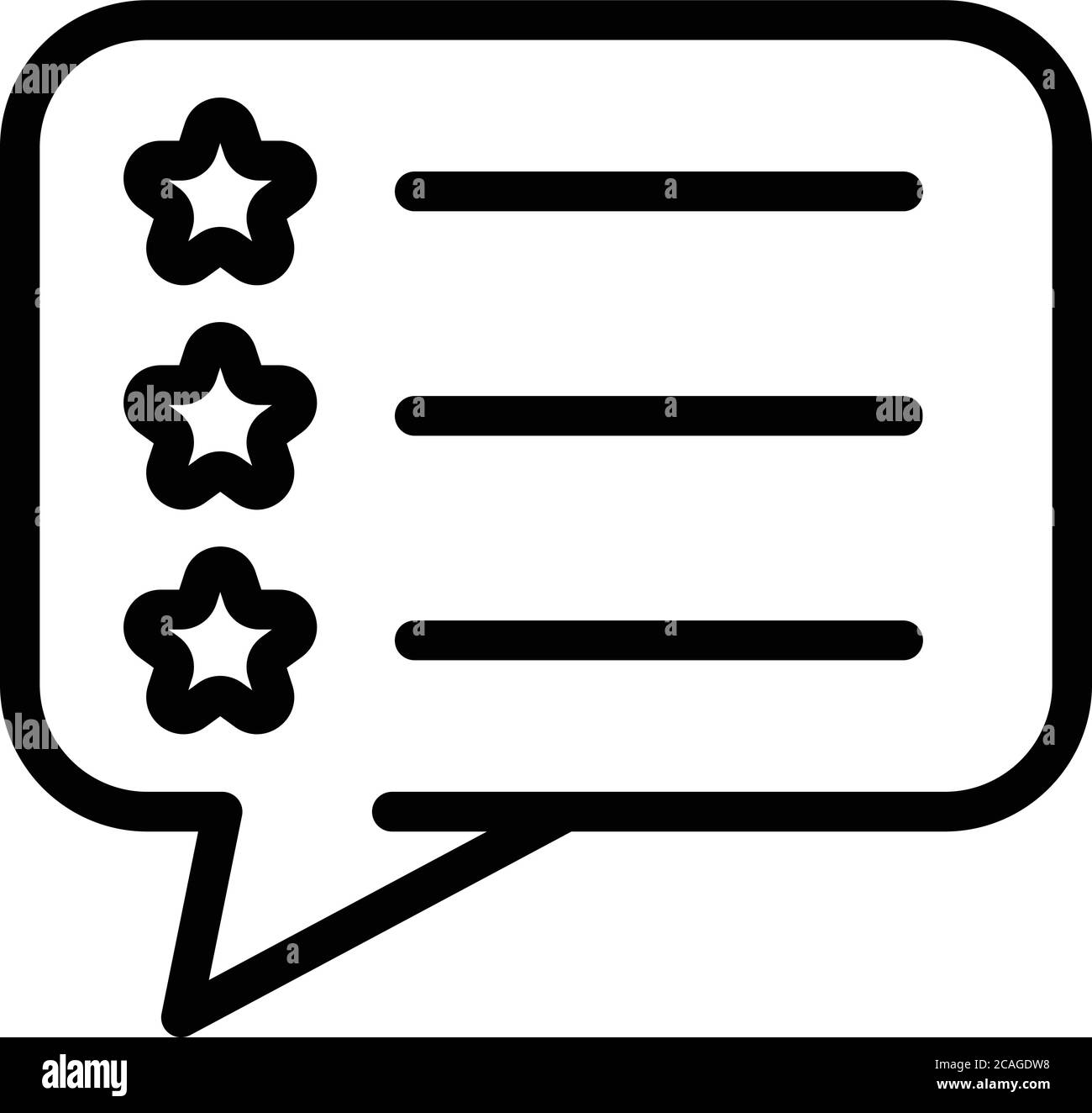 Client review icon, outline style Stock Vector Image & Art - Alamy