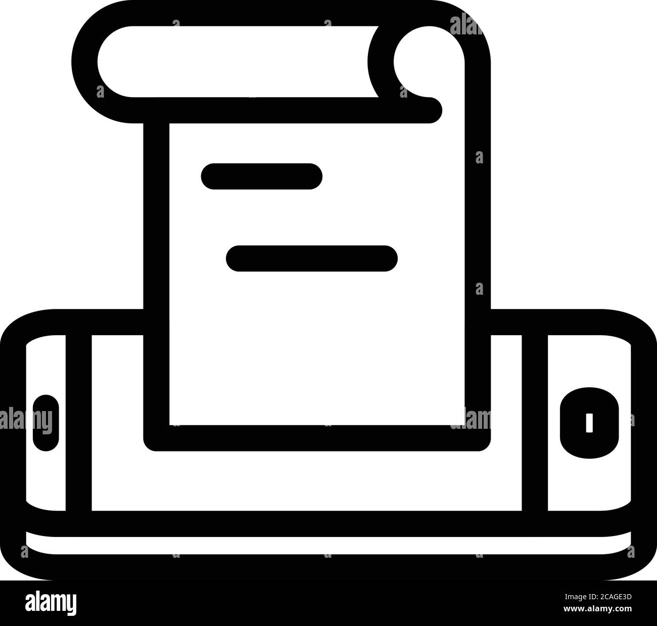 Phone slide icon outline Cut Out Stock Images & Pictures - Alamy