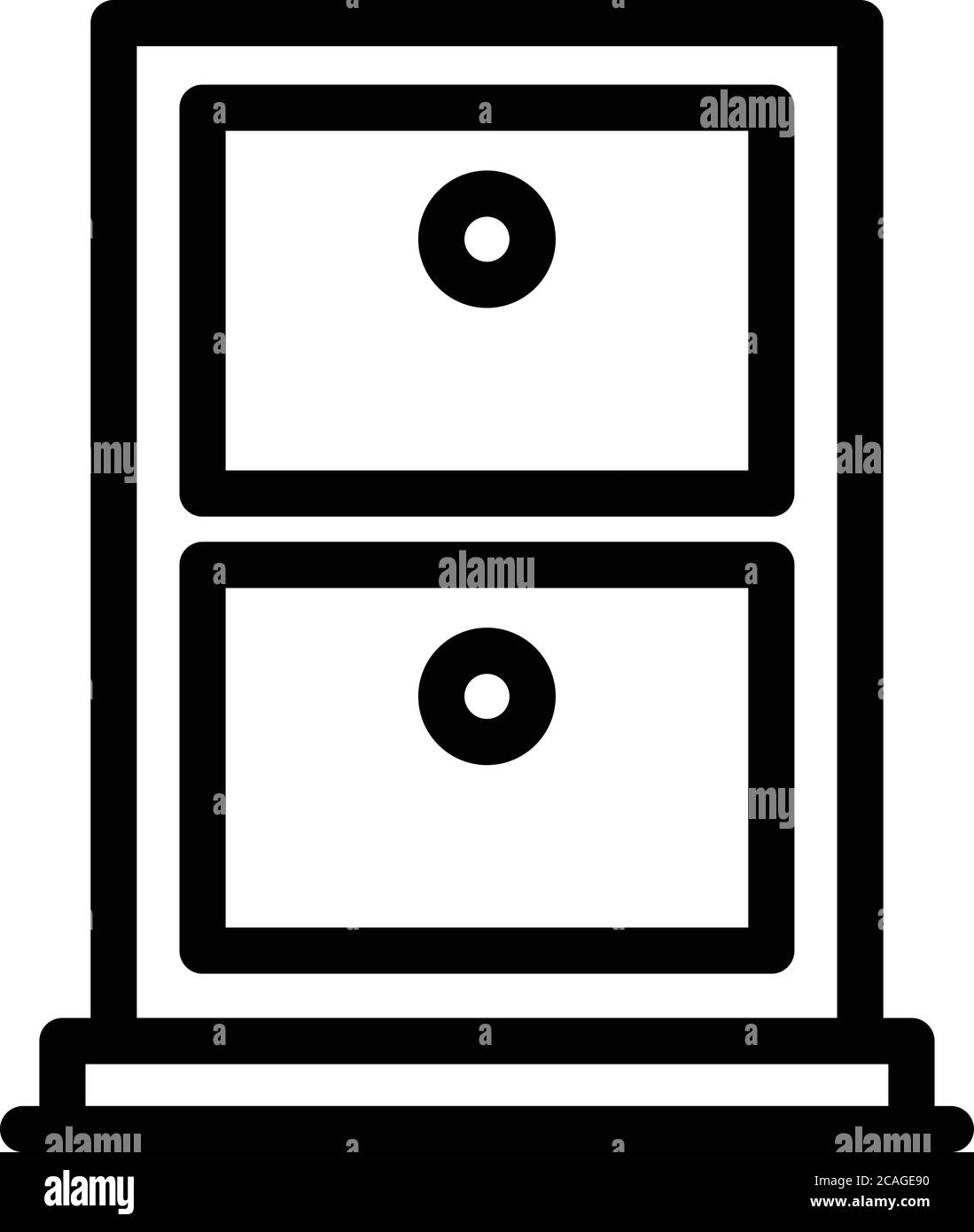 Storage safe icon, outline style Stock Vector Image & Art - Alamy