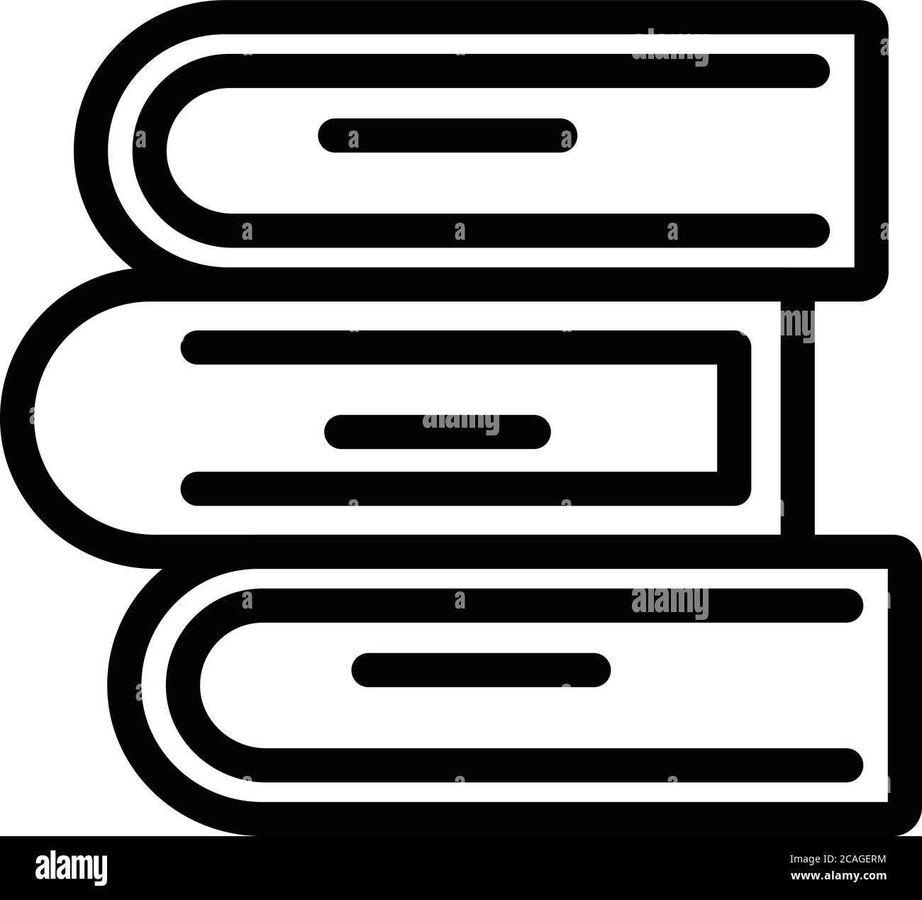 Line girl reading books Cut Out Stock Images & Pictures - Alamy