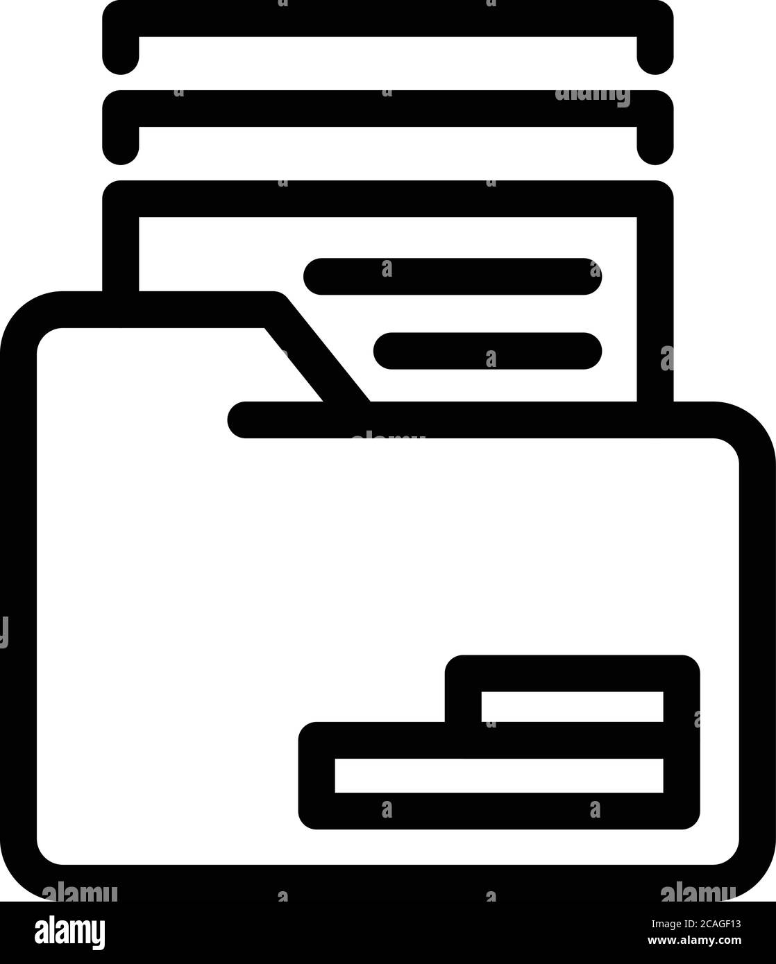 Archive folder icon, outline style Stock Vector Image & Art - Alamy