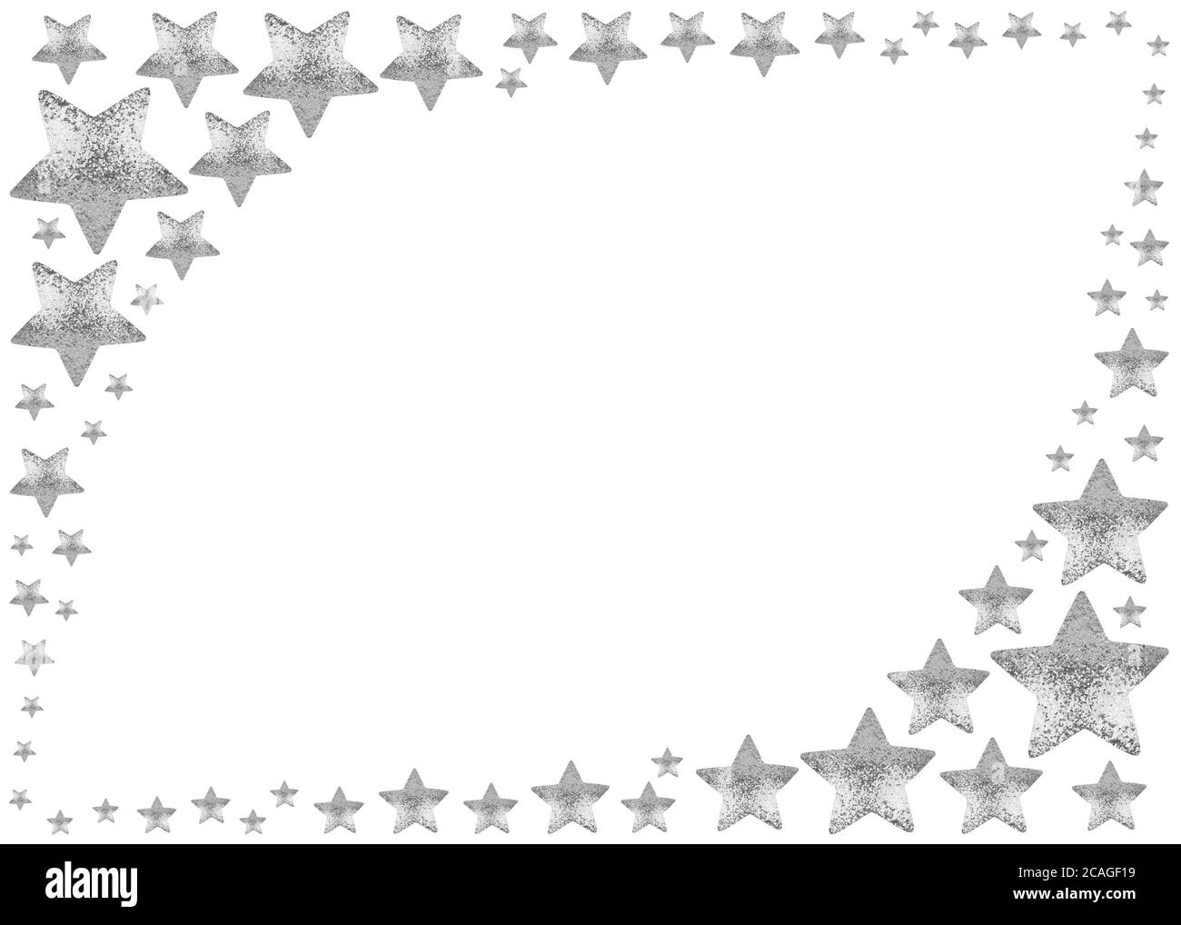 Black And White Star Border