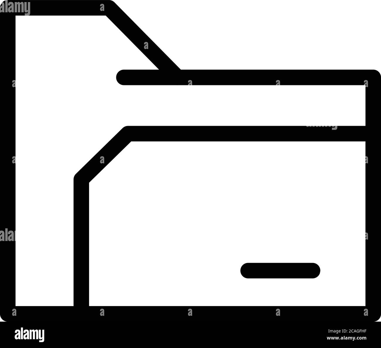 Office folder icon, outline style Stock Vector Image & Art - Alamy