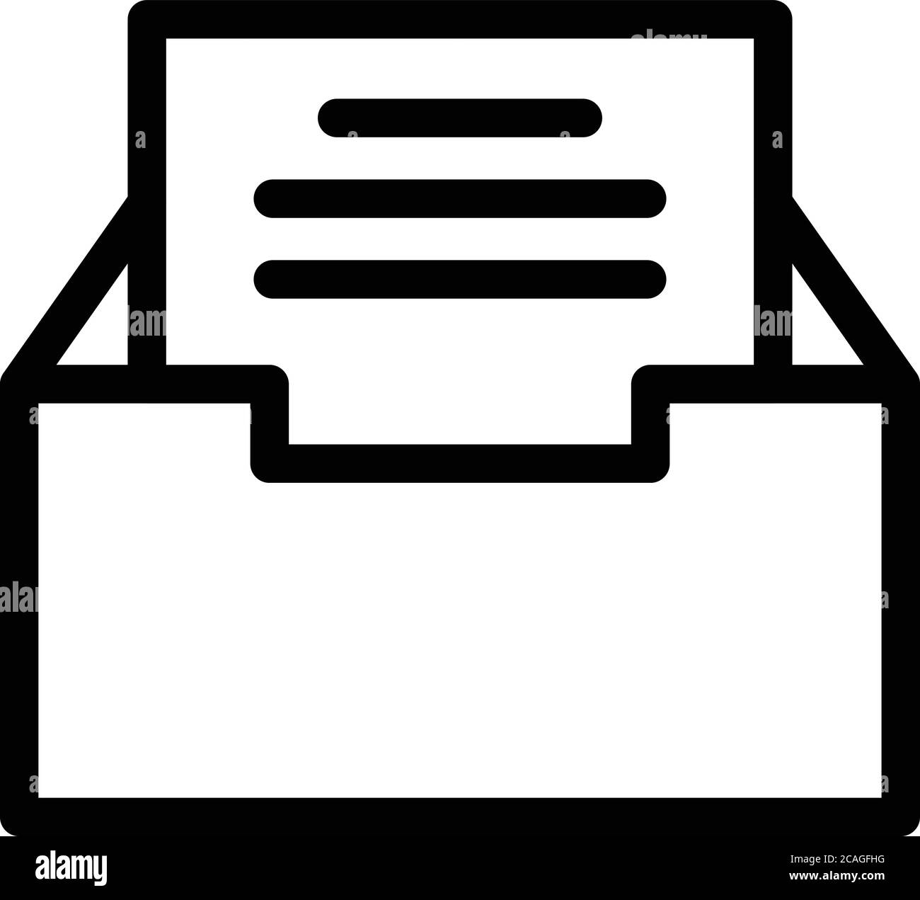 Storage files box icon Cut Out Stock Images & Pictures - Alamy