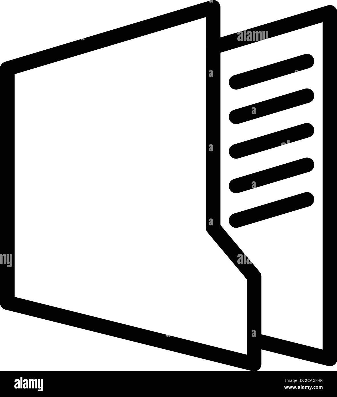 File Folder Icon Outline Style Stock Vector Image And Art Alamy