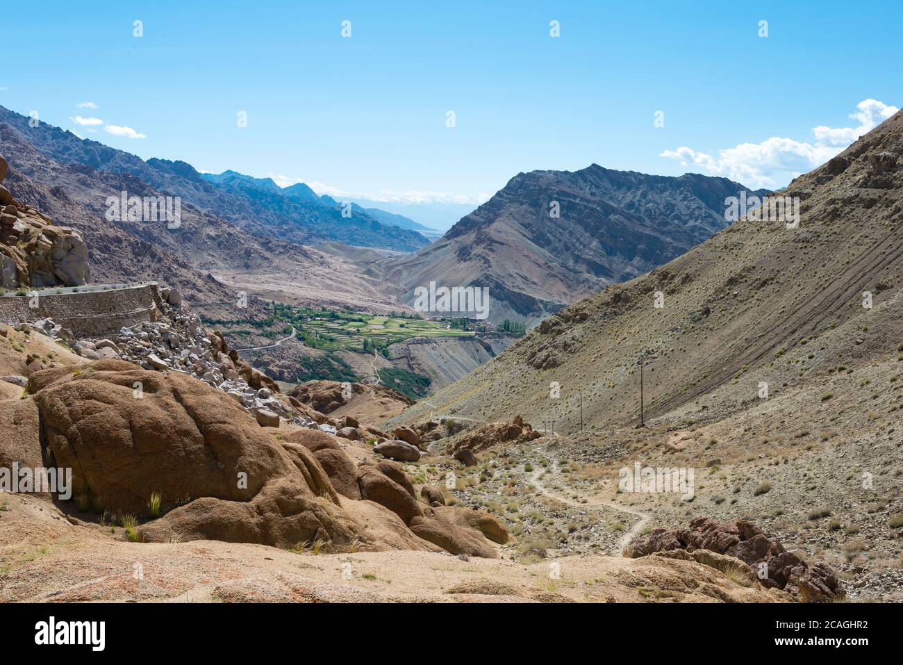 Ladakh, India - Beautiful scenic view from Between Yangtang and Hemis ...