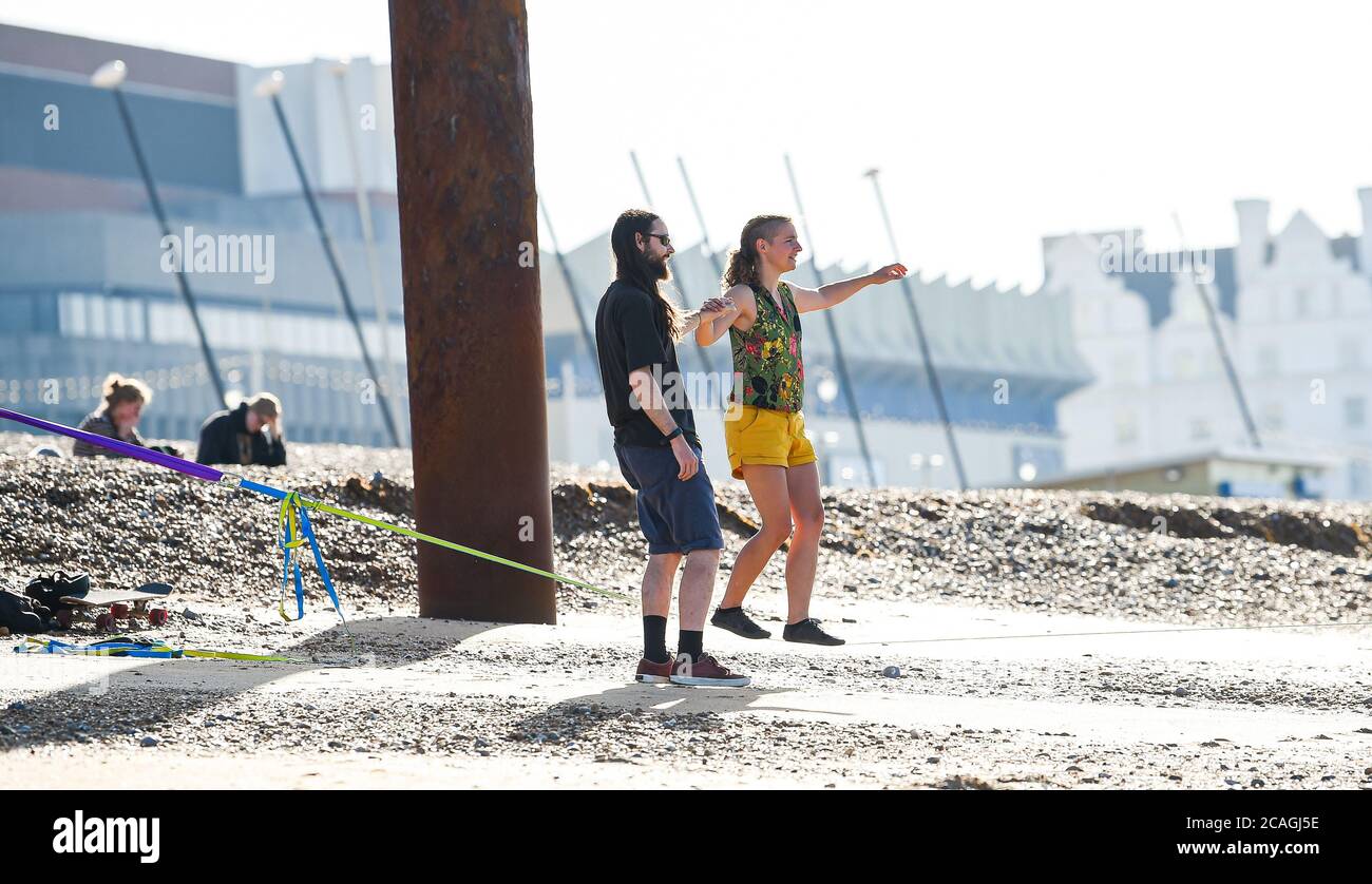 Female tightrope walker hi-res stock photography and images - Alamy