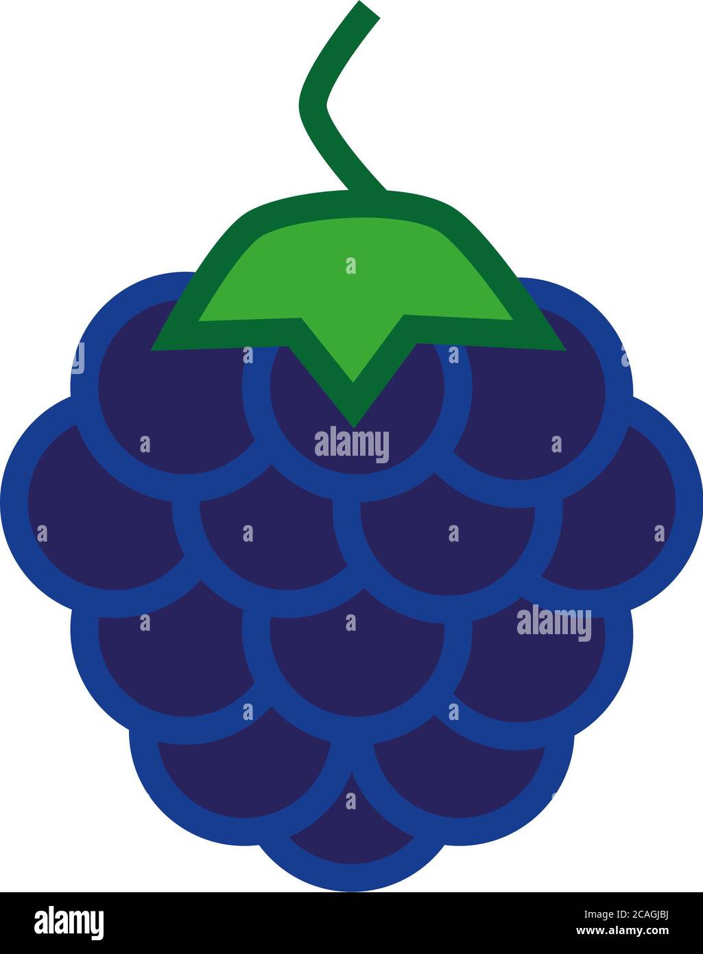 Simple blackberry icon isolated on a white background Stock Photo - Alamy