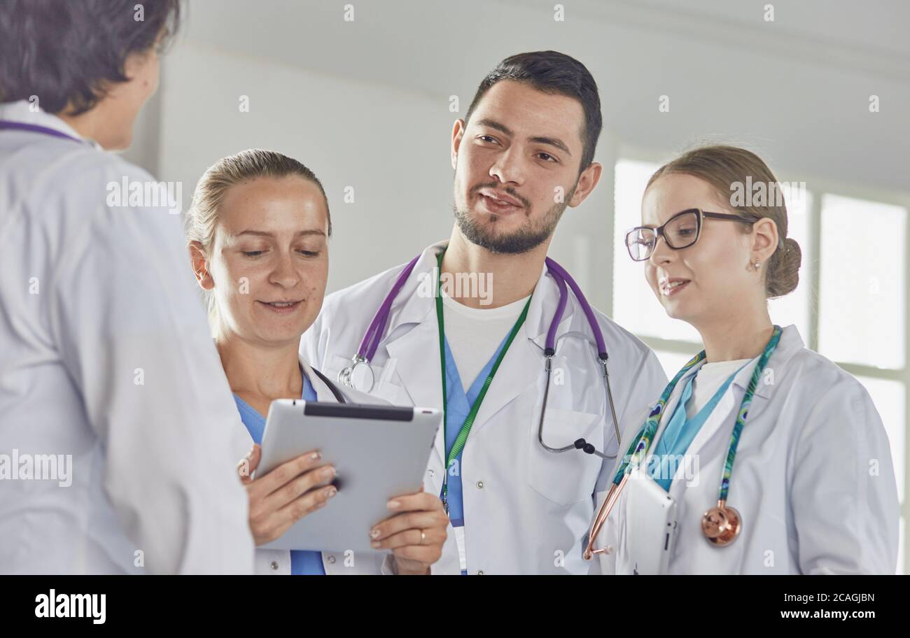 group of medical workers portrait in hospital Stock Photo - Alamy