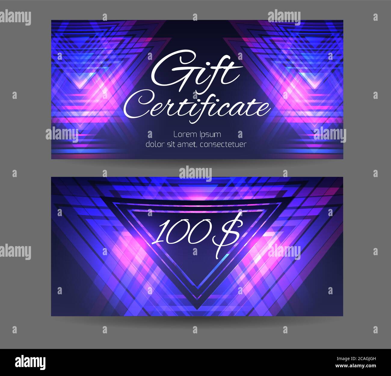 Template gift certificate for yoga studio, spa center, massage parlor ...