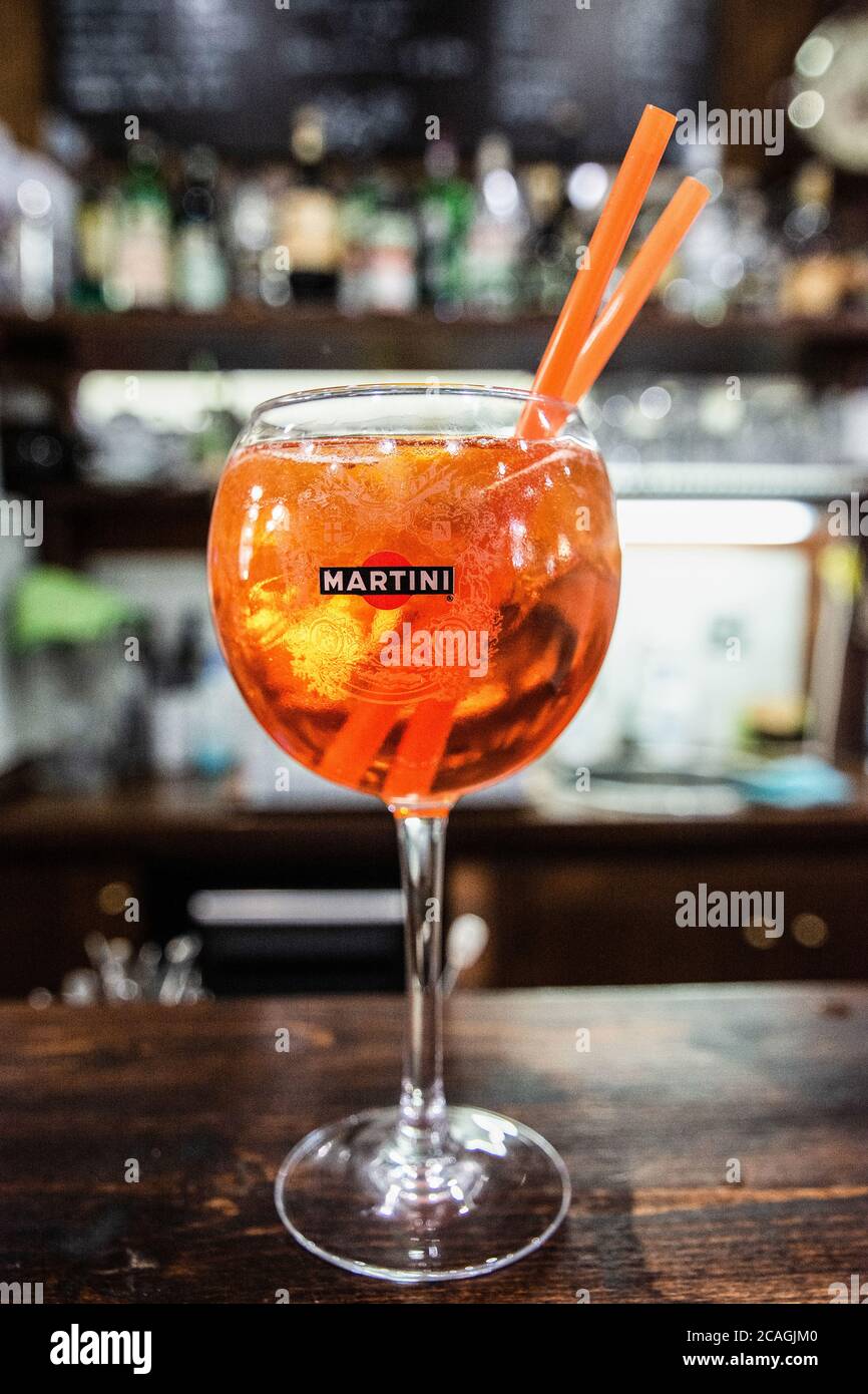 Spritz for the aperitif time Stock Photo - Alamy