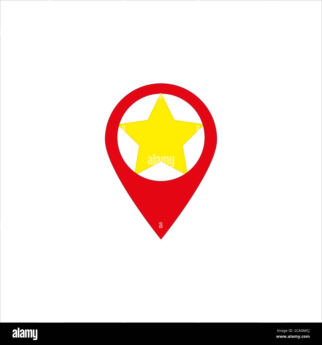 Illustration of a location icon used for online maps Stock Photo - Alamy