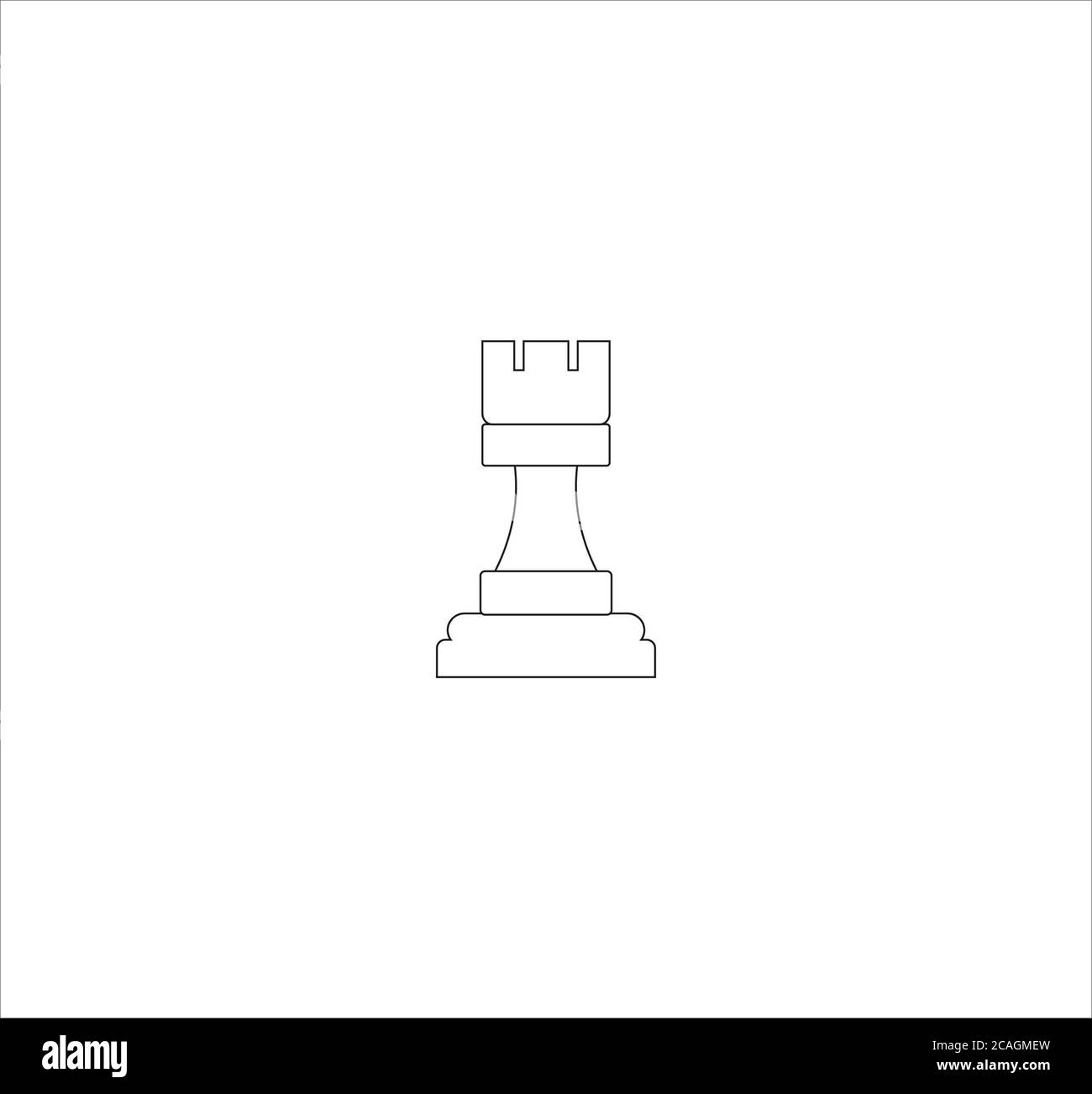 Illustration of a rook isolated on a white background Stock Photo - Alamy