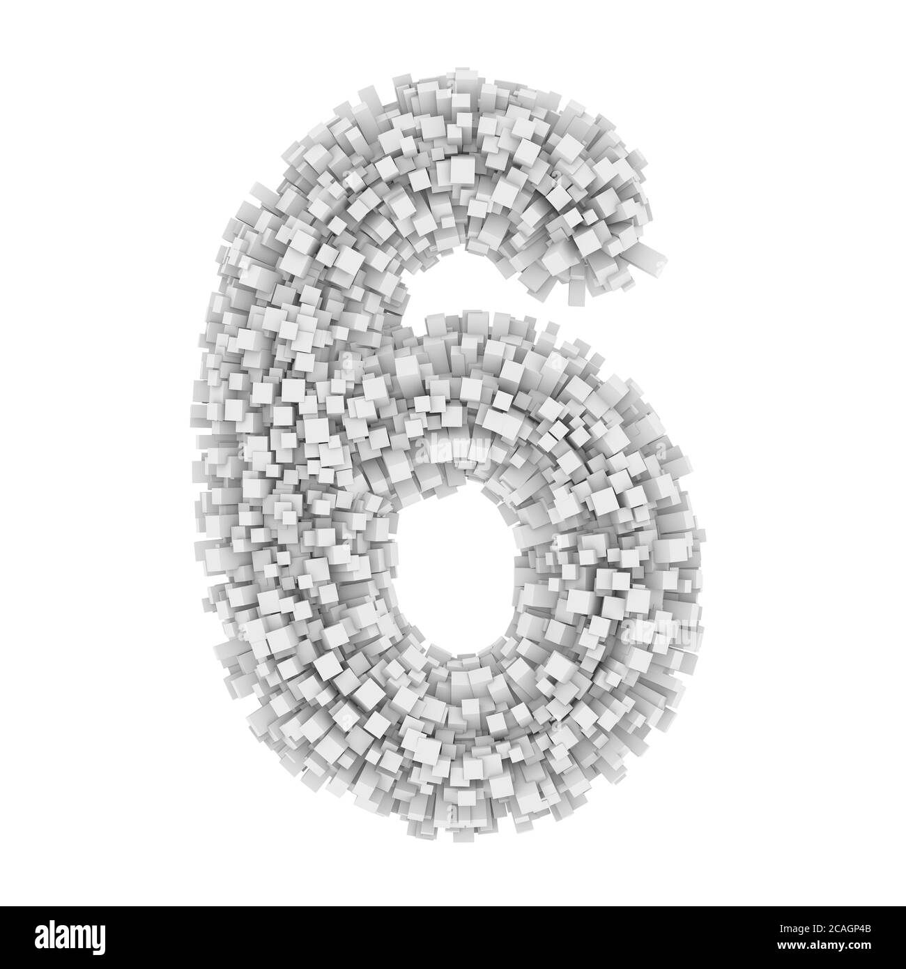 3d Bricks creative decorative cartoon cute number 6 Stock Photo - Alamy