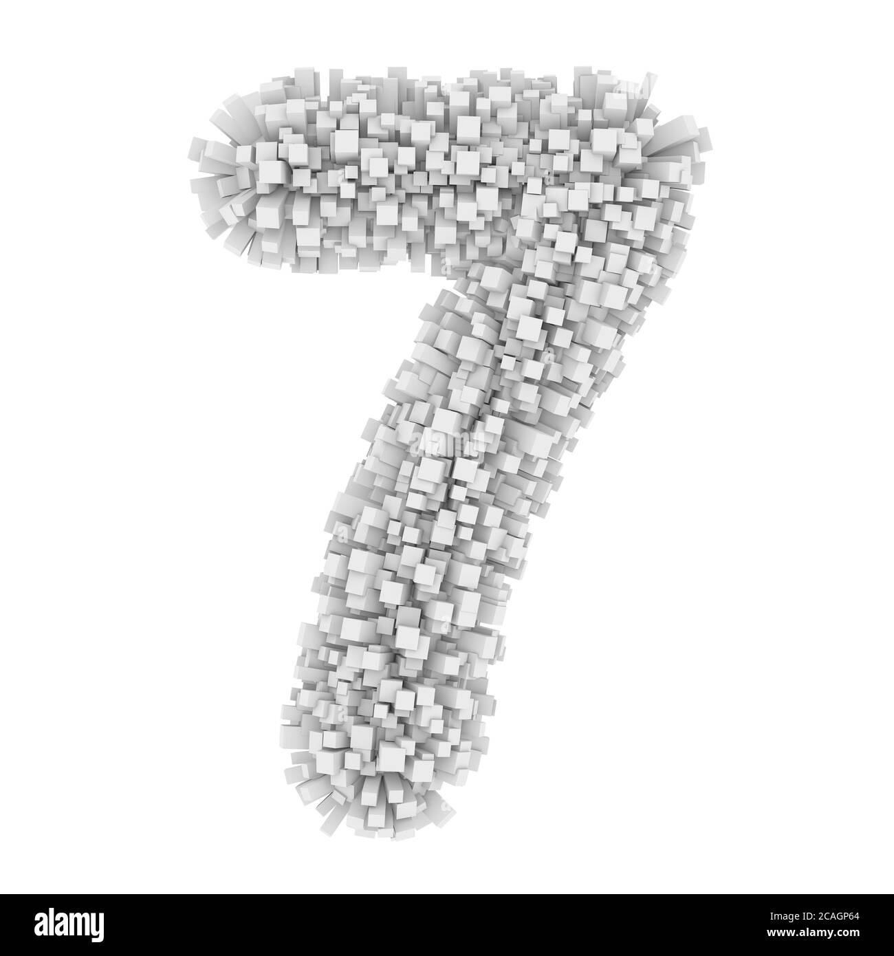 3d Bricks creative decorative cartoon cute number 7 Stock Photo - Alamy