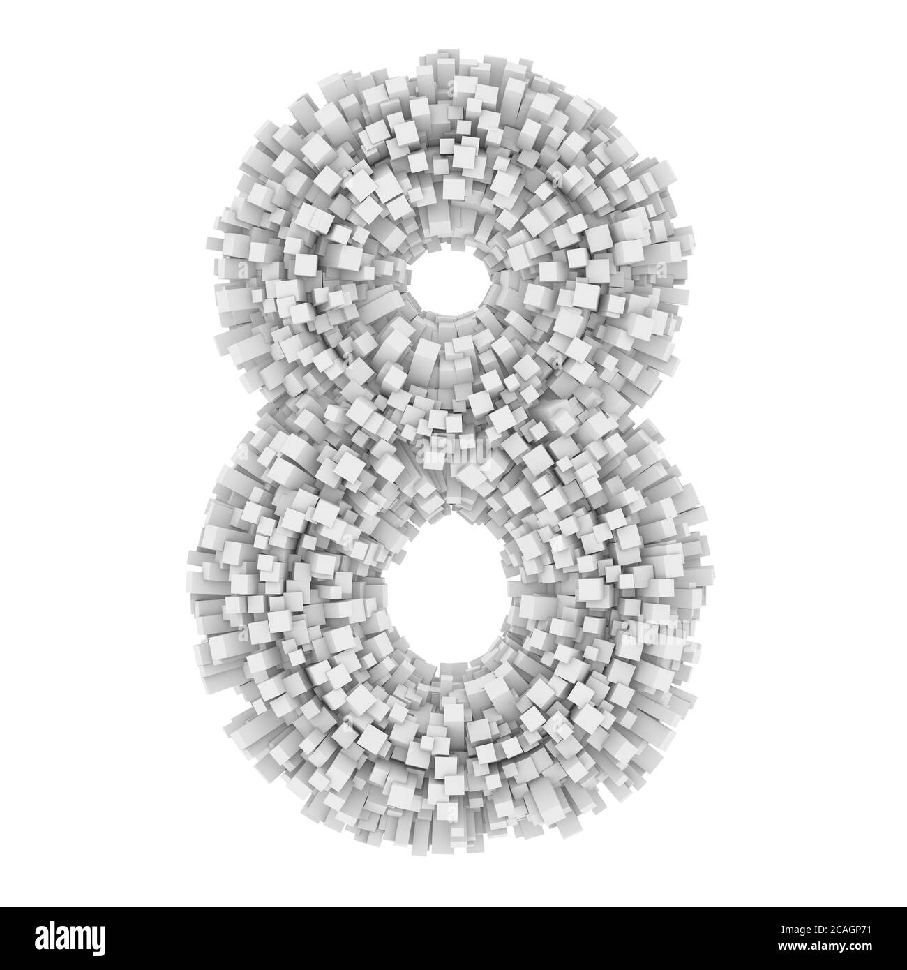 3d Bricks creative decorative cartoon cute number 8 Stock Photo - Alamy