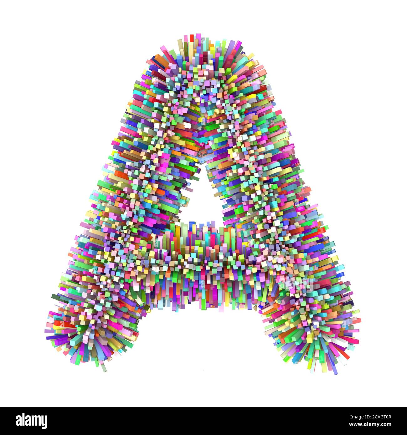 3d multicolor Bricks creative cute decorative letter A Stock Photo - Alamy