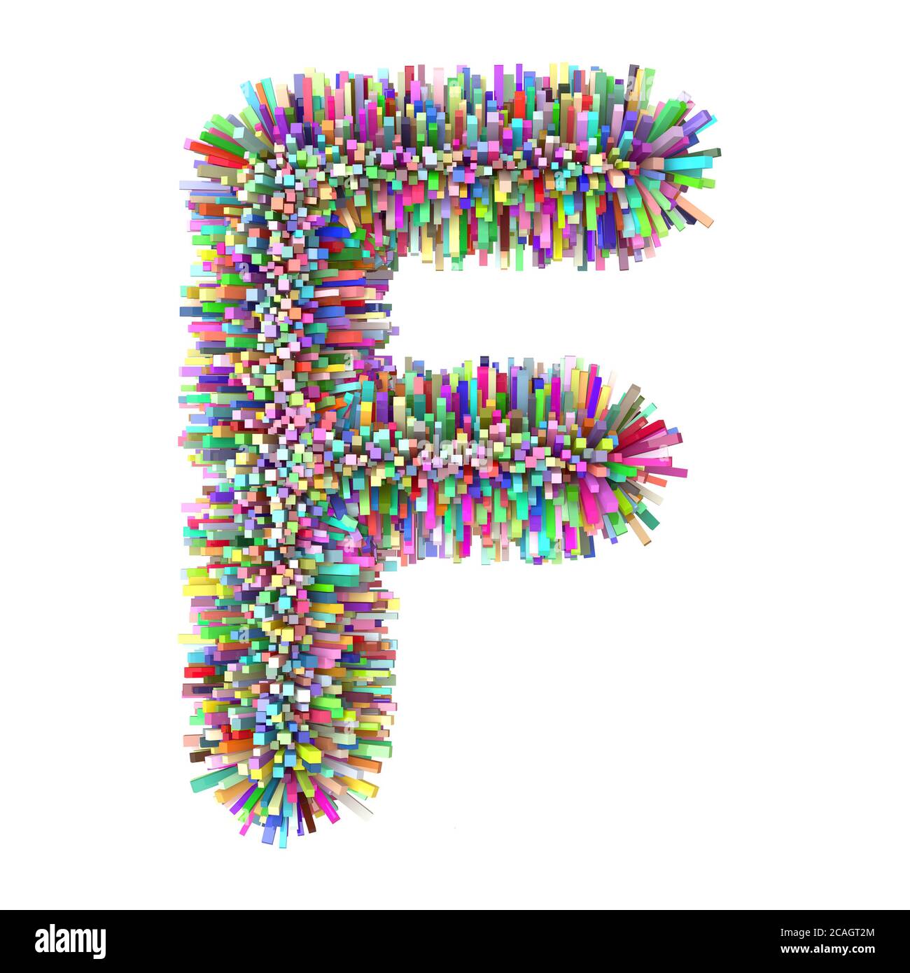 3d multicolor Bricks creative cute decorative letter F Stock Photo - Alamy
