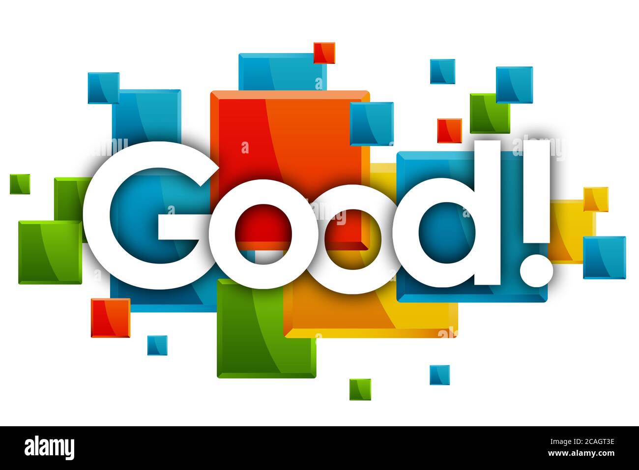 good word in rectangles background Stock Photo - Alamy