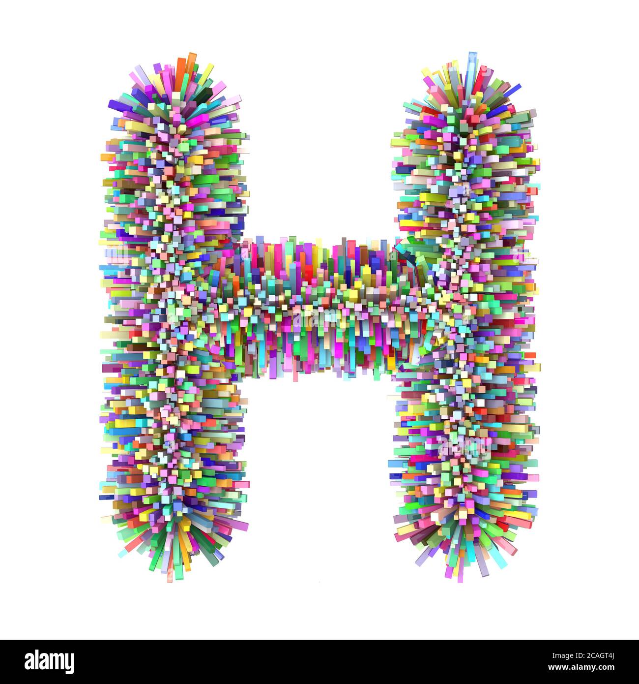 3d multicolor Bricks creative cute decorative letter H Stock Photo - Alamy